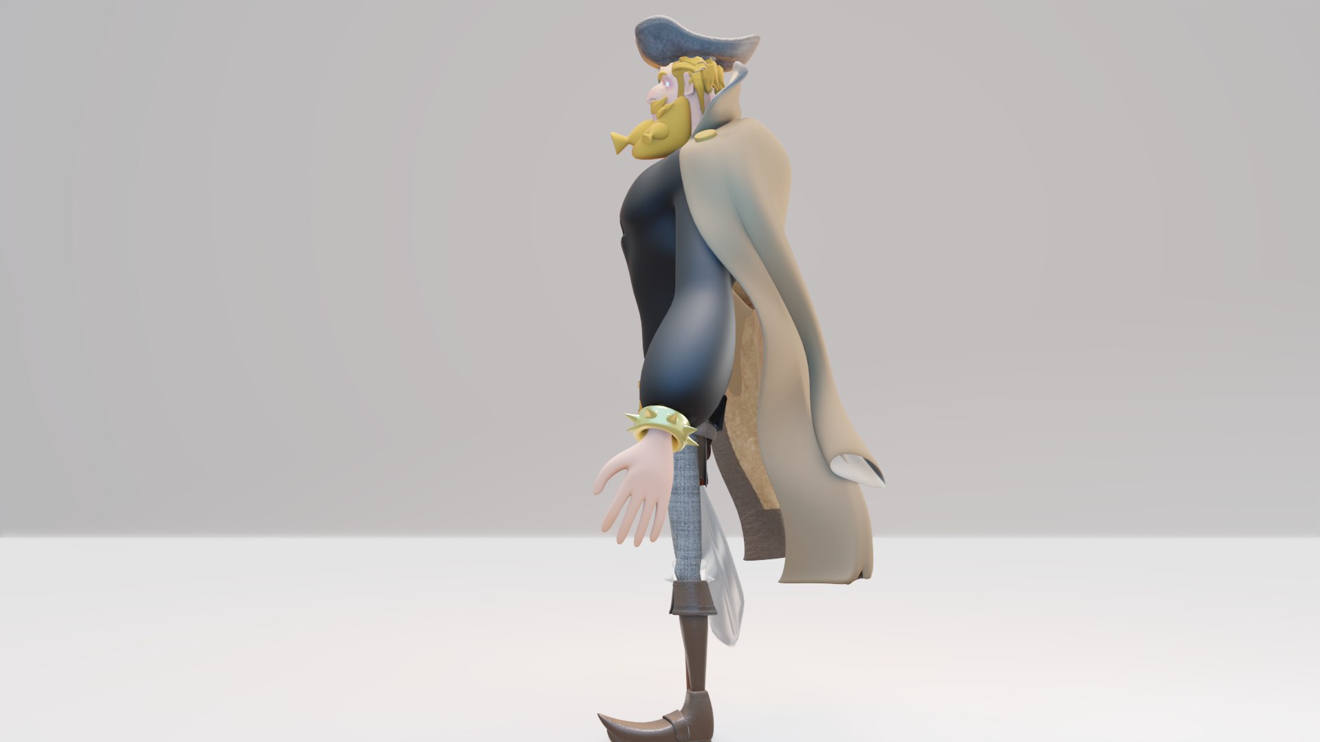 Pirate Captain Model 3D Model - TurboSquid 2022062