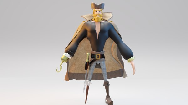 Pirate Captain Model 3d Model Turbosquid 2022062