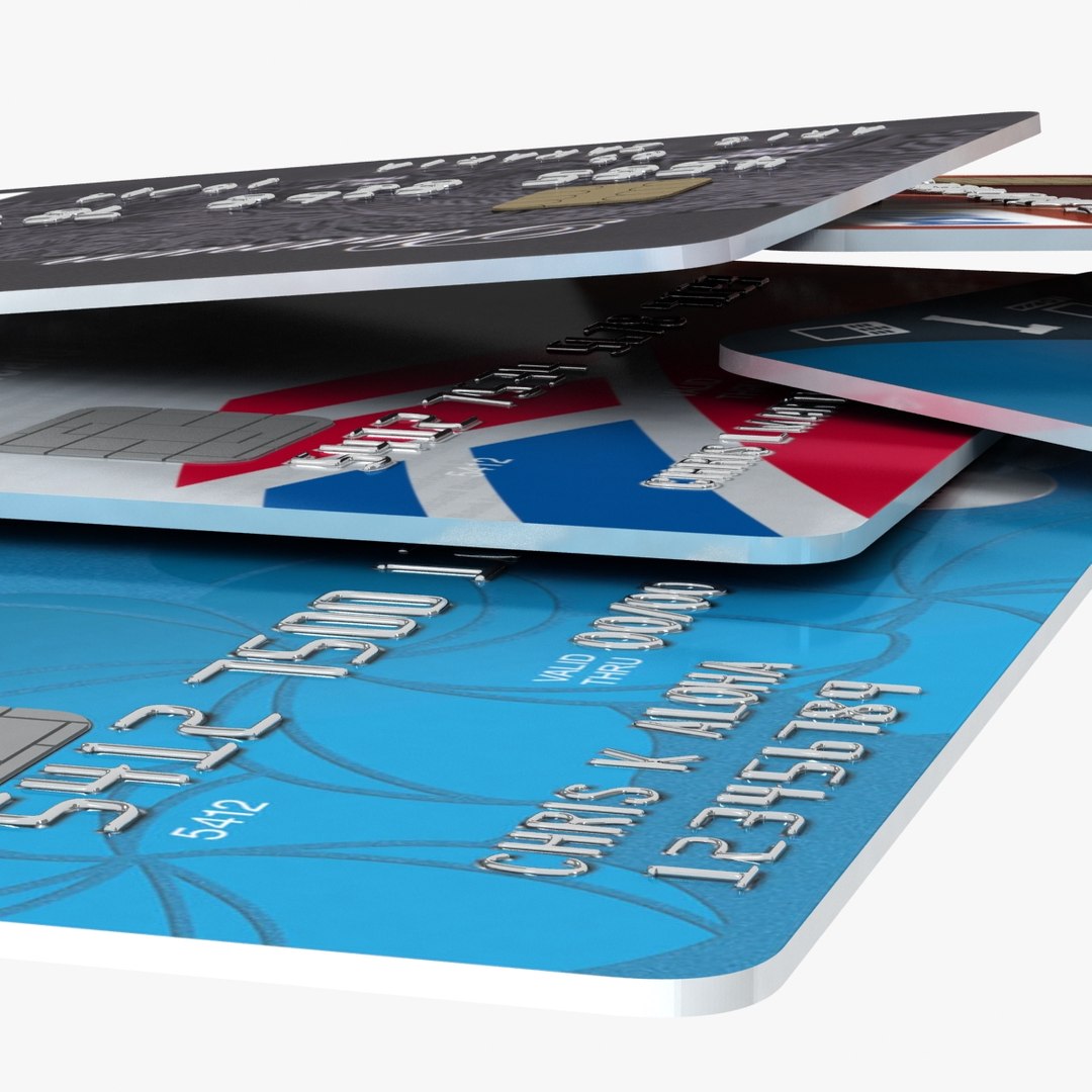 Credit Cards 3d Model