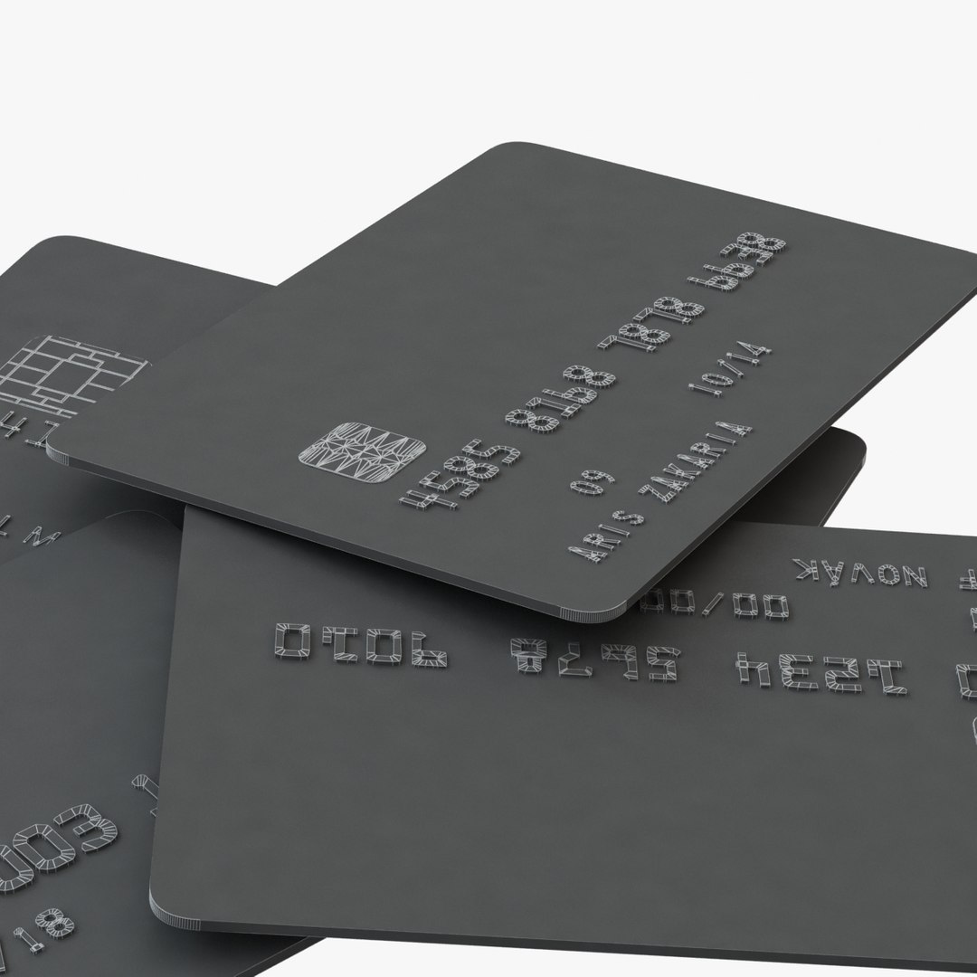 Credit Cards 3d Model