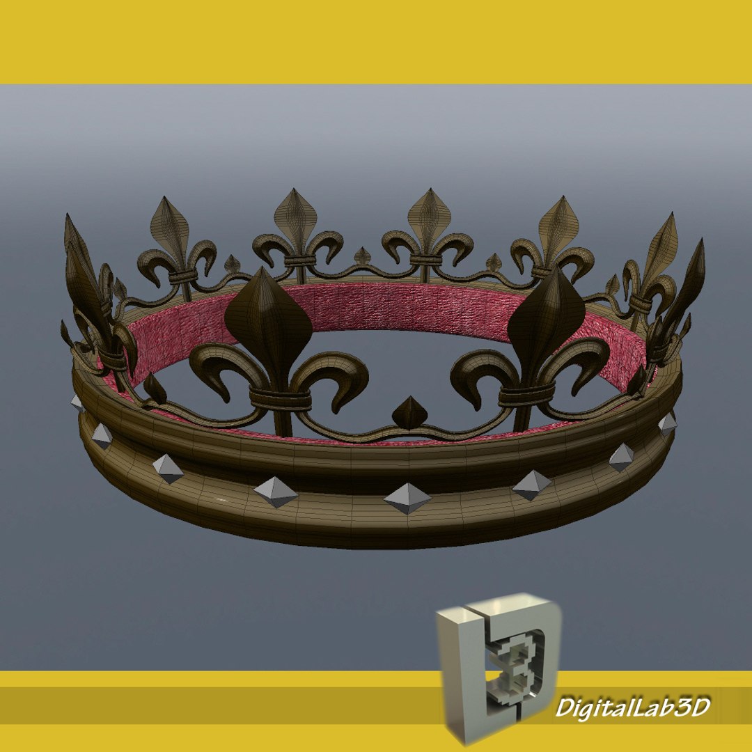Gold Crown 3d Model