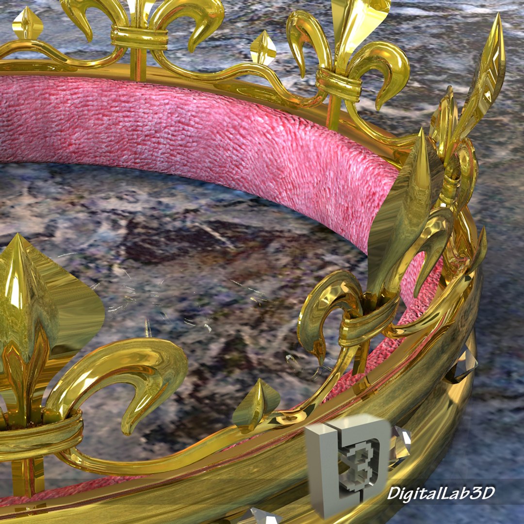 Gold Crown 3d Model