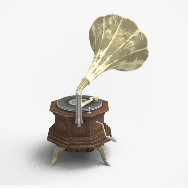 3D Retro phonograph model - TurboSquid 1787761