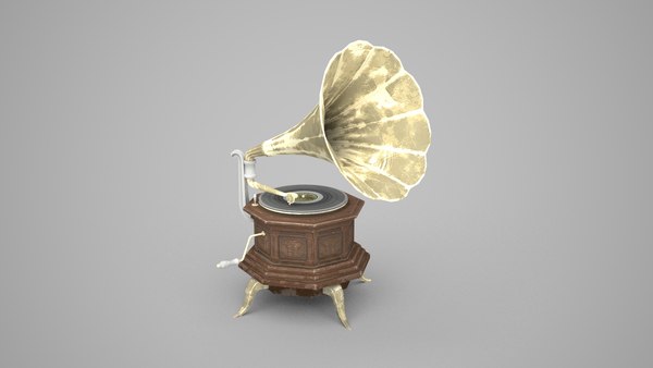 3D Retro phonograph model - TurboSquid 1787761