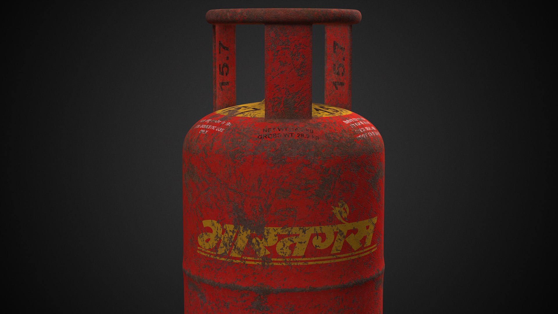 Gas Cylinder Rusty Model - TurboSquid 1702276