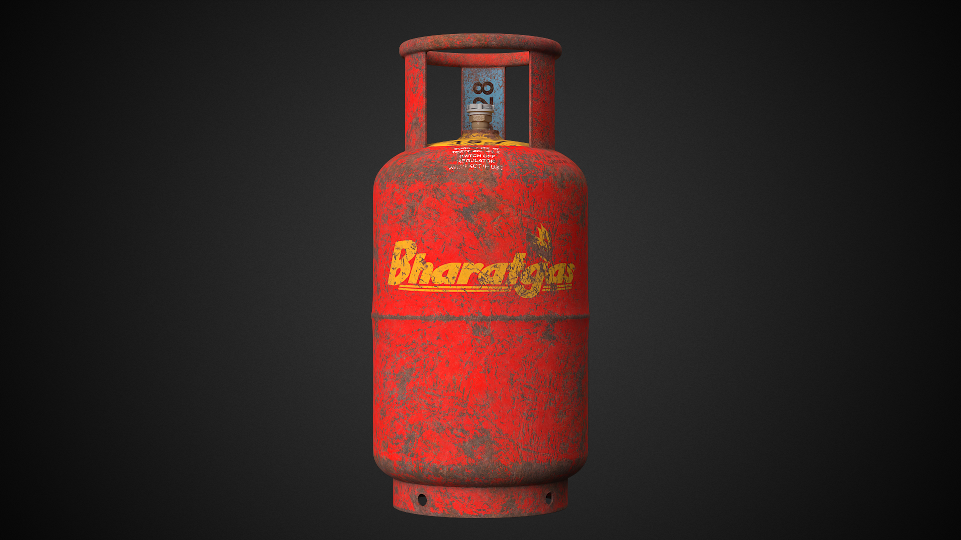 Gas Cylinder Rusty Model - TurboSquid 1702276