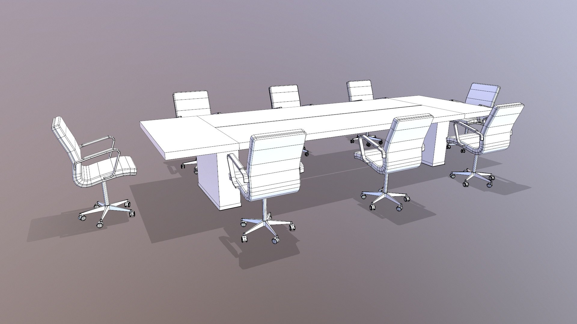 Meeting Table Model - TurboSquid 2289475