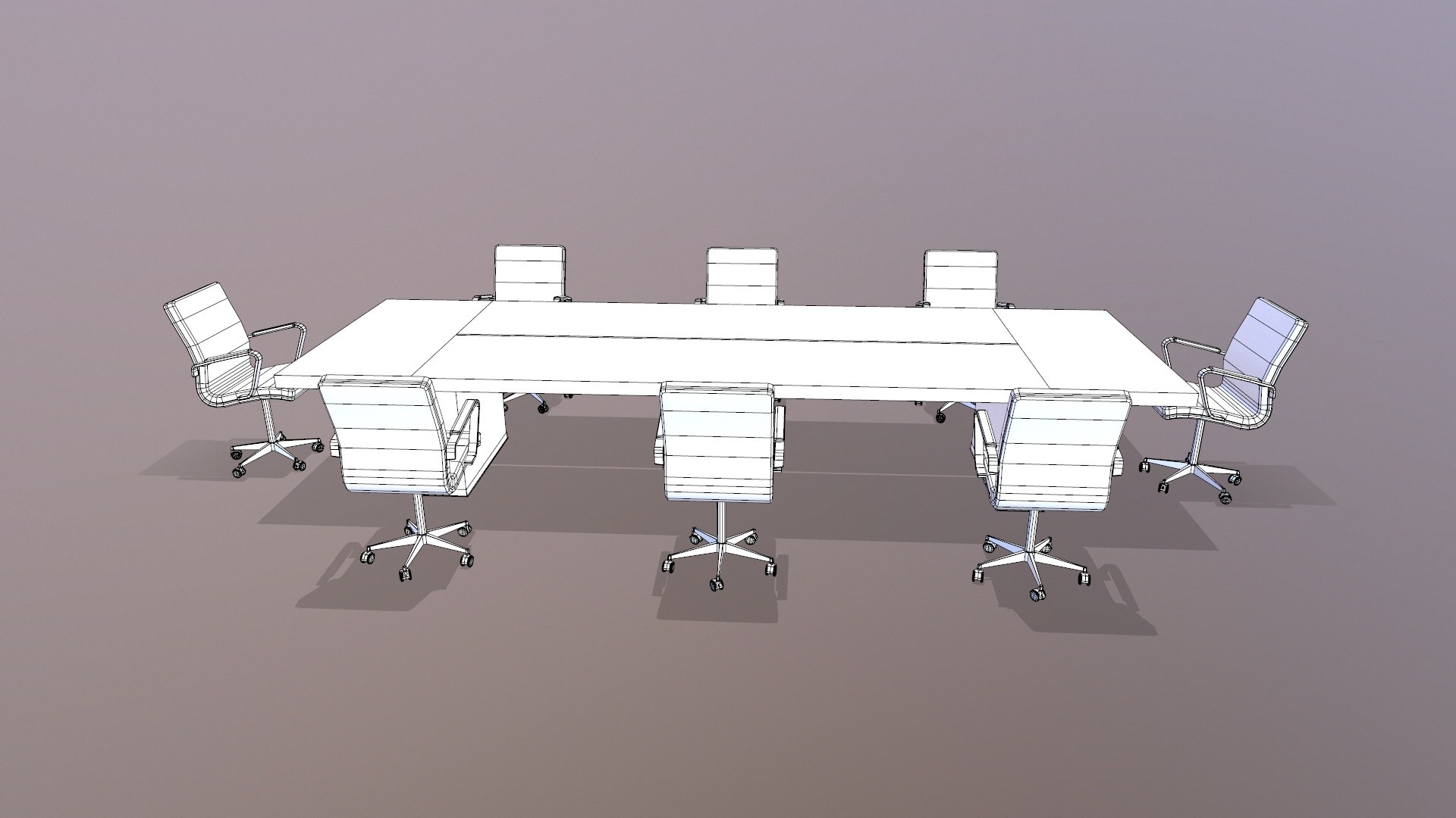 Meeting Table Model - TurboSquid 2289475