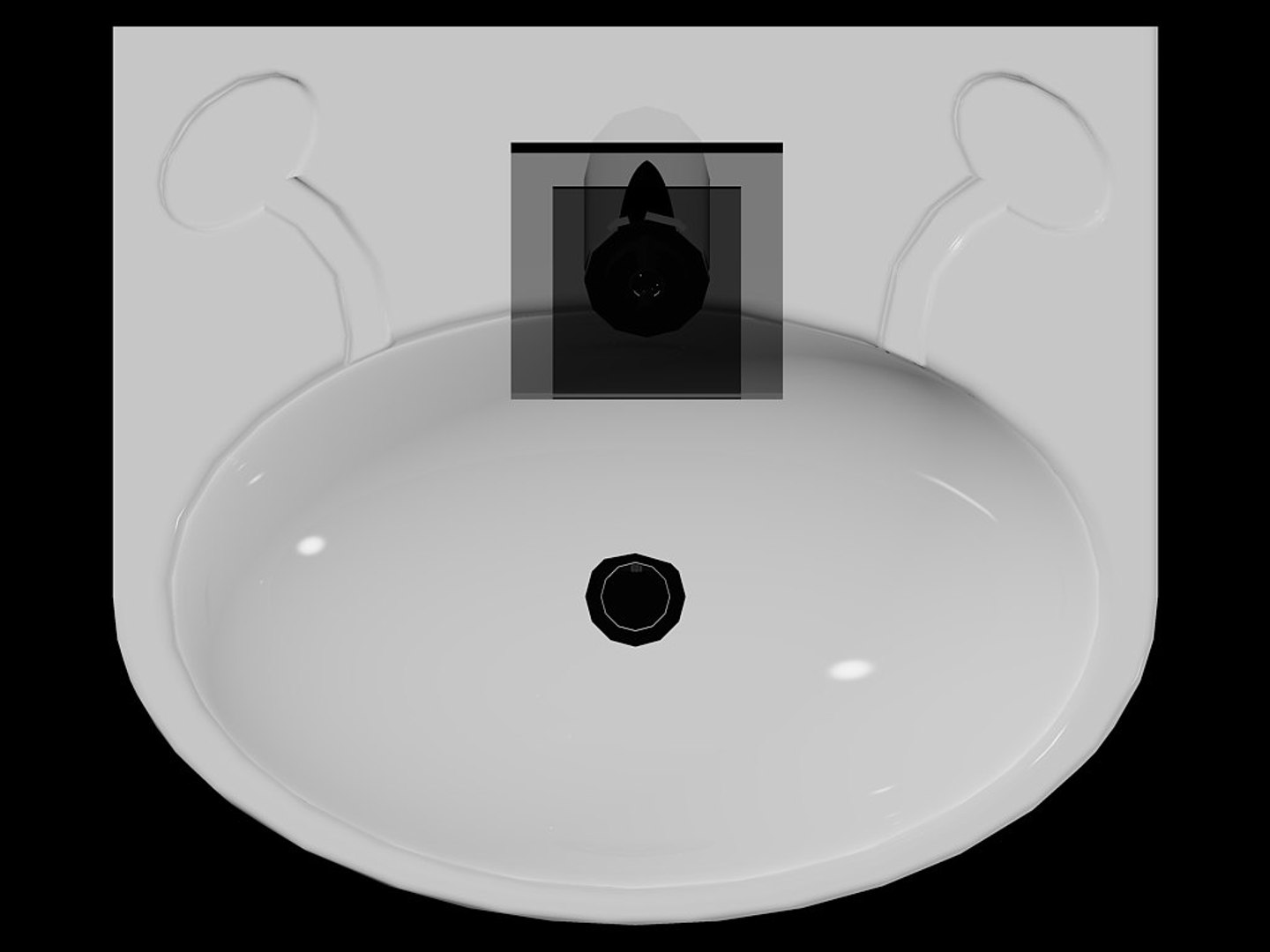 waterfall tap sink 3d model