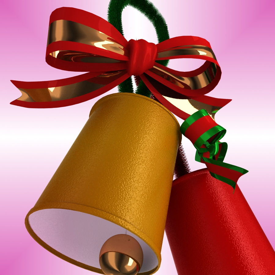 3d christmas bell