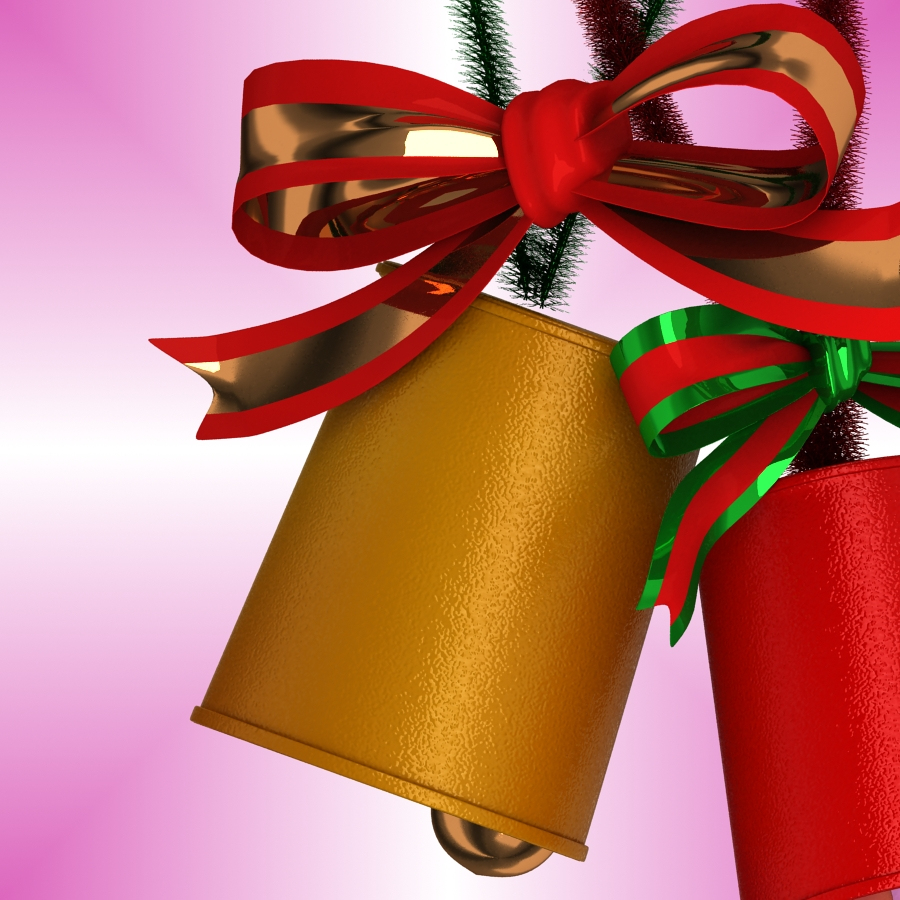 3d christmas bell