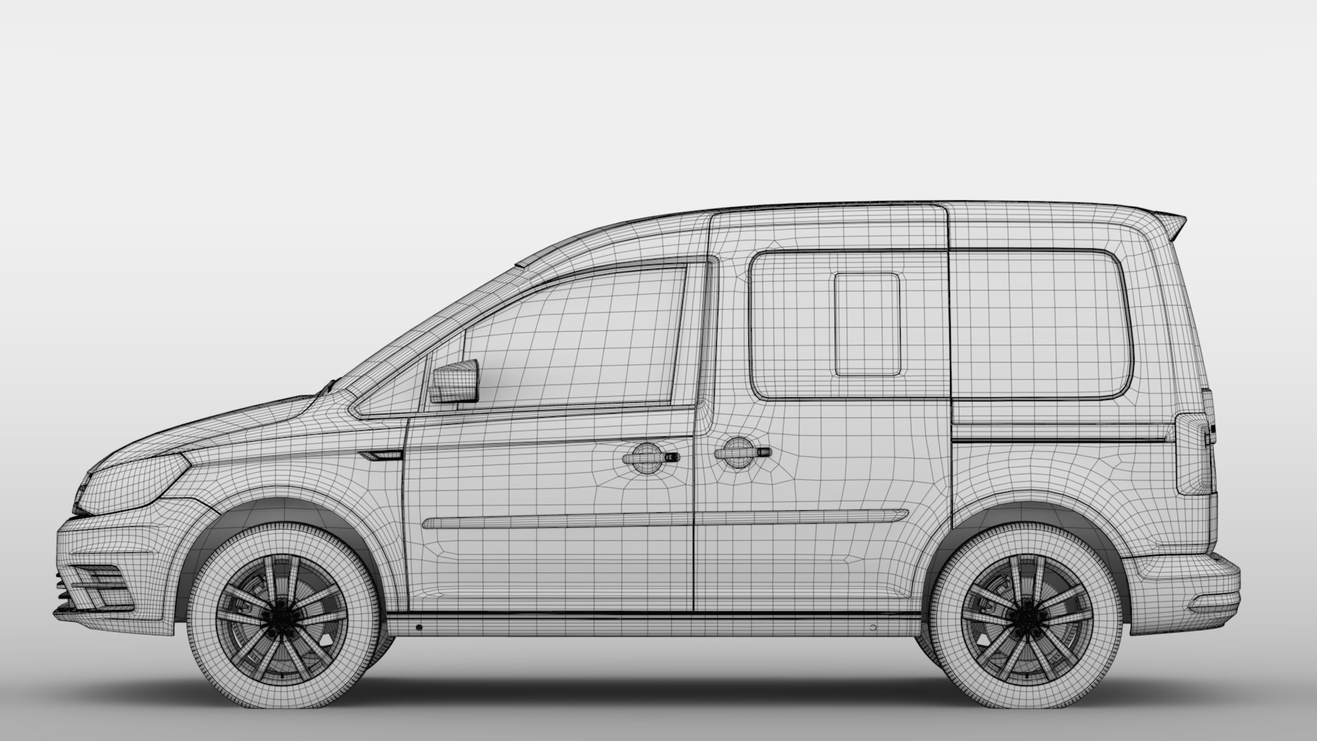 Volkswagen caddy 2018 3D model - TurboSquid 1275583
