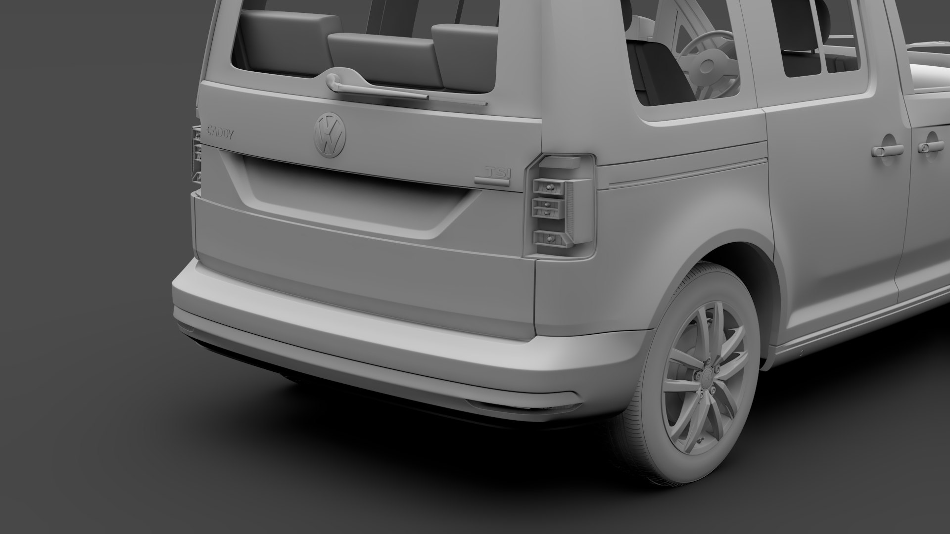 Volkswagen caddy 2018 3D model - TurboSquid 1275583