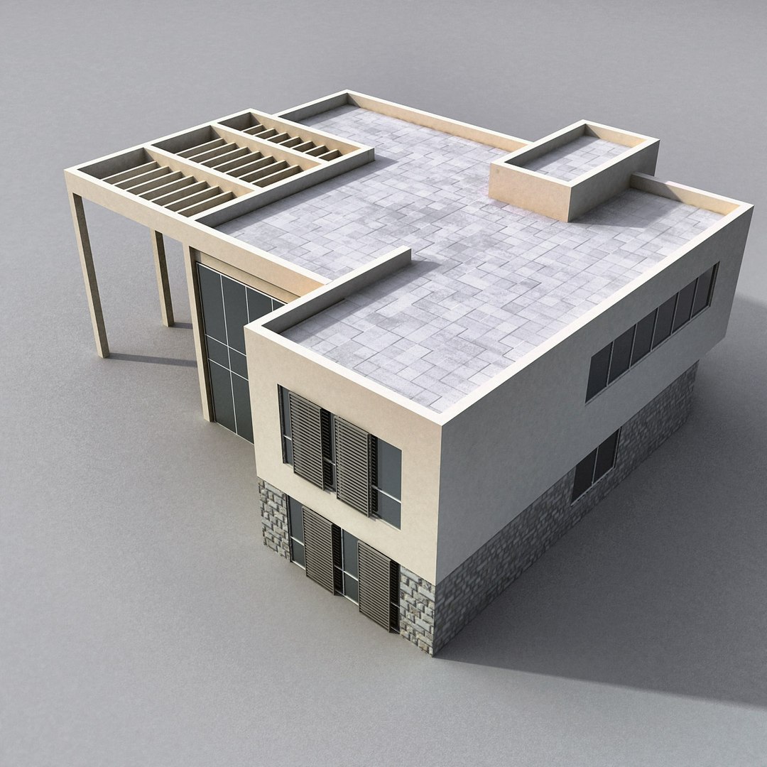 Modern Building 3d 3ds