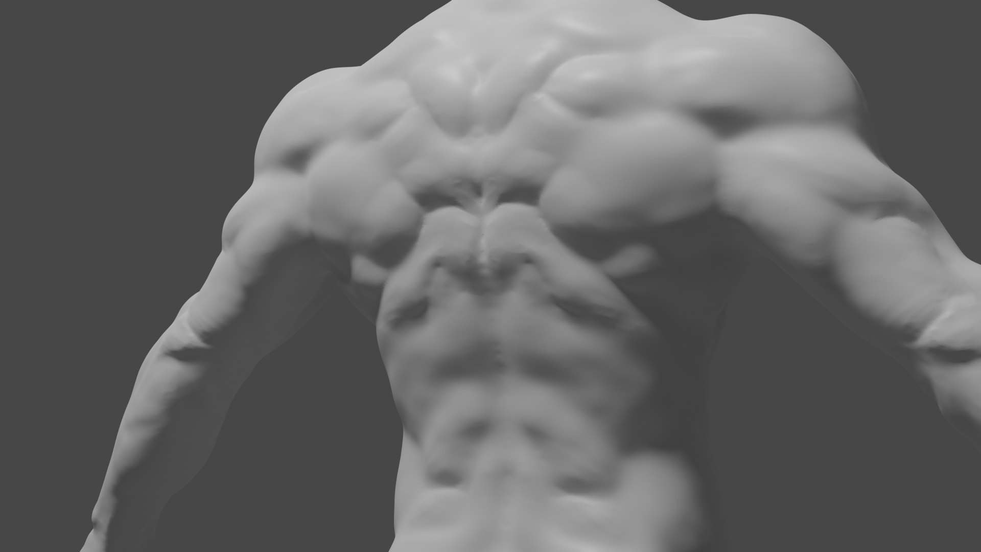 3D Muscular Male Body Model - TurboSquid 1842649
