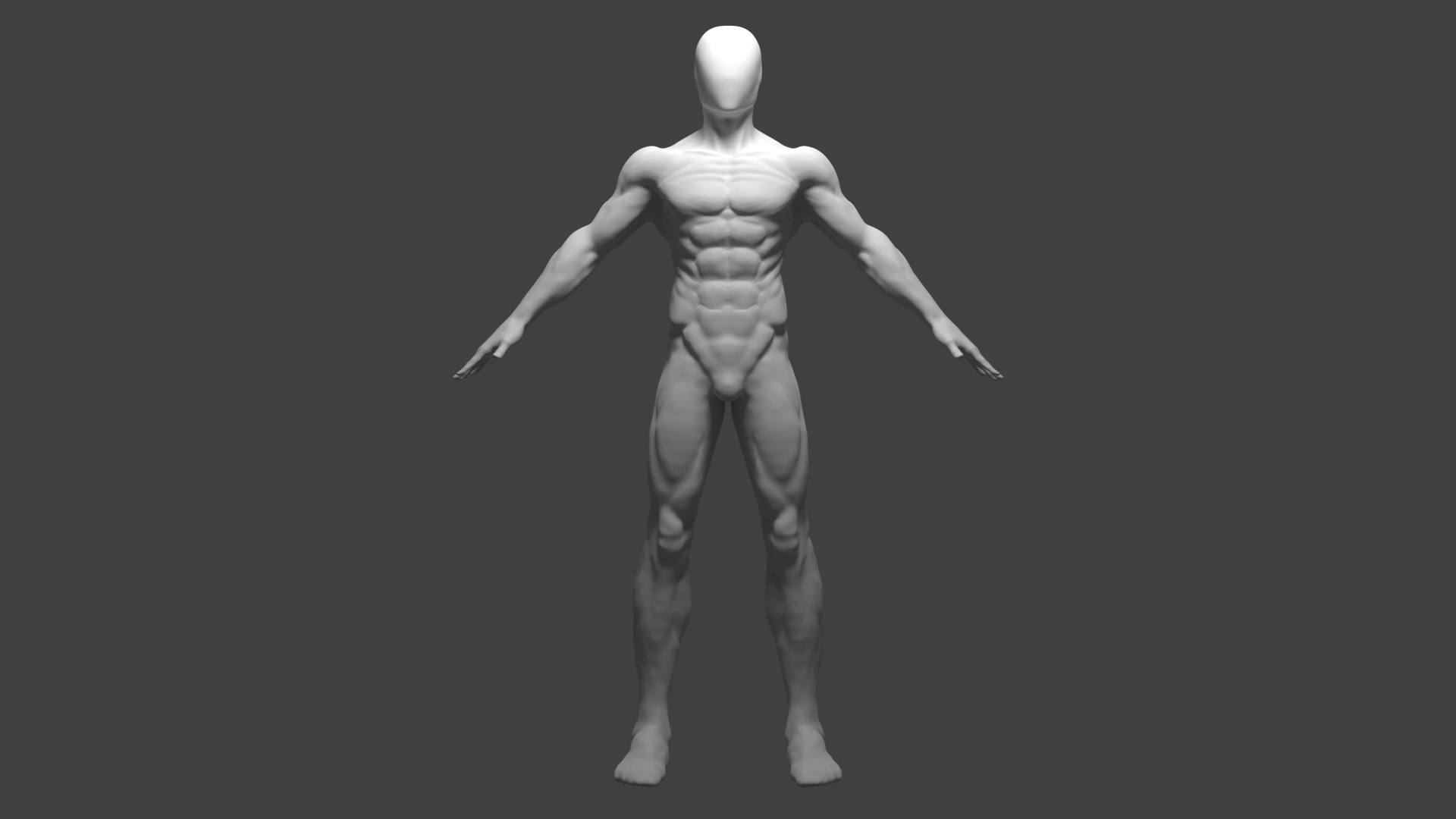3D Muscular Male Body Model - TurboSquid 1842649
