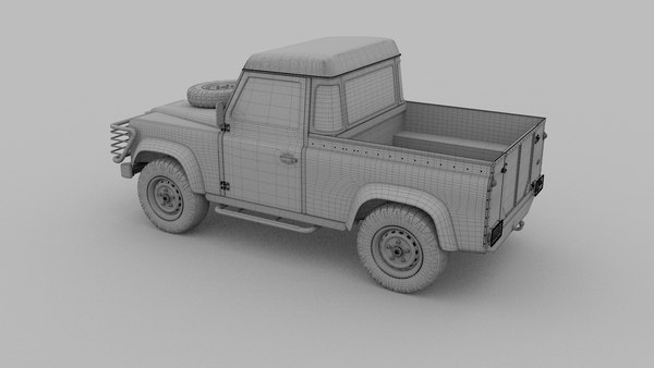 land rover defender 90 3d model
