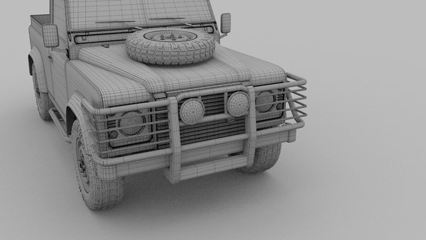 land rover defender 90 3d model