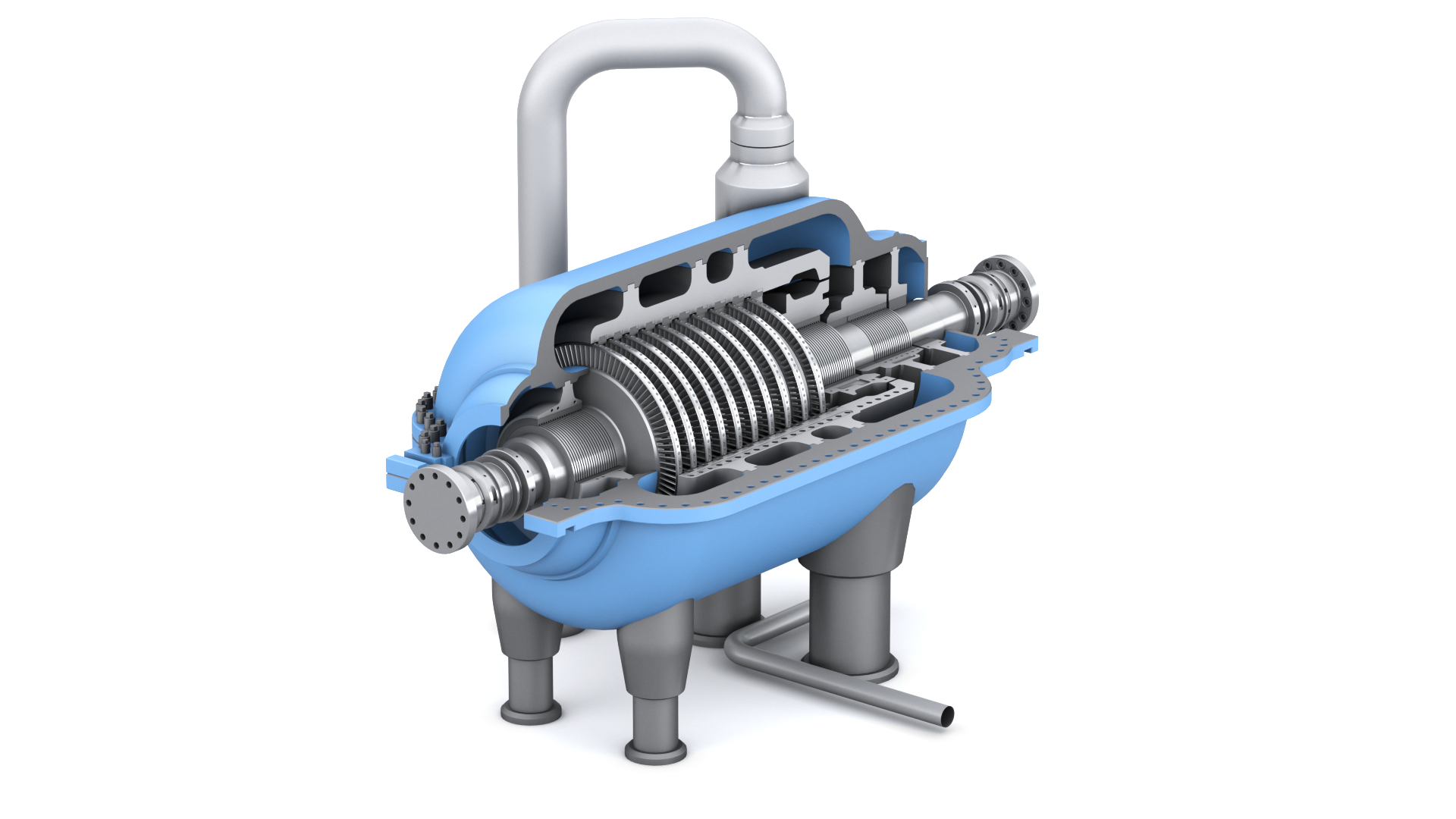 High Pressure Steam Turbine 3D - TurboSquid 1834765