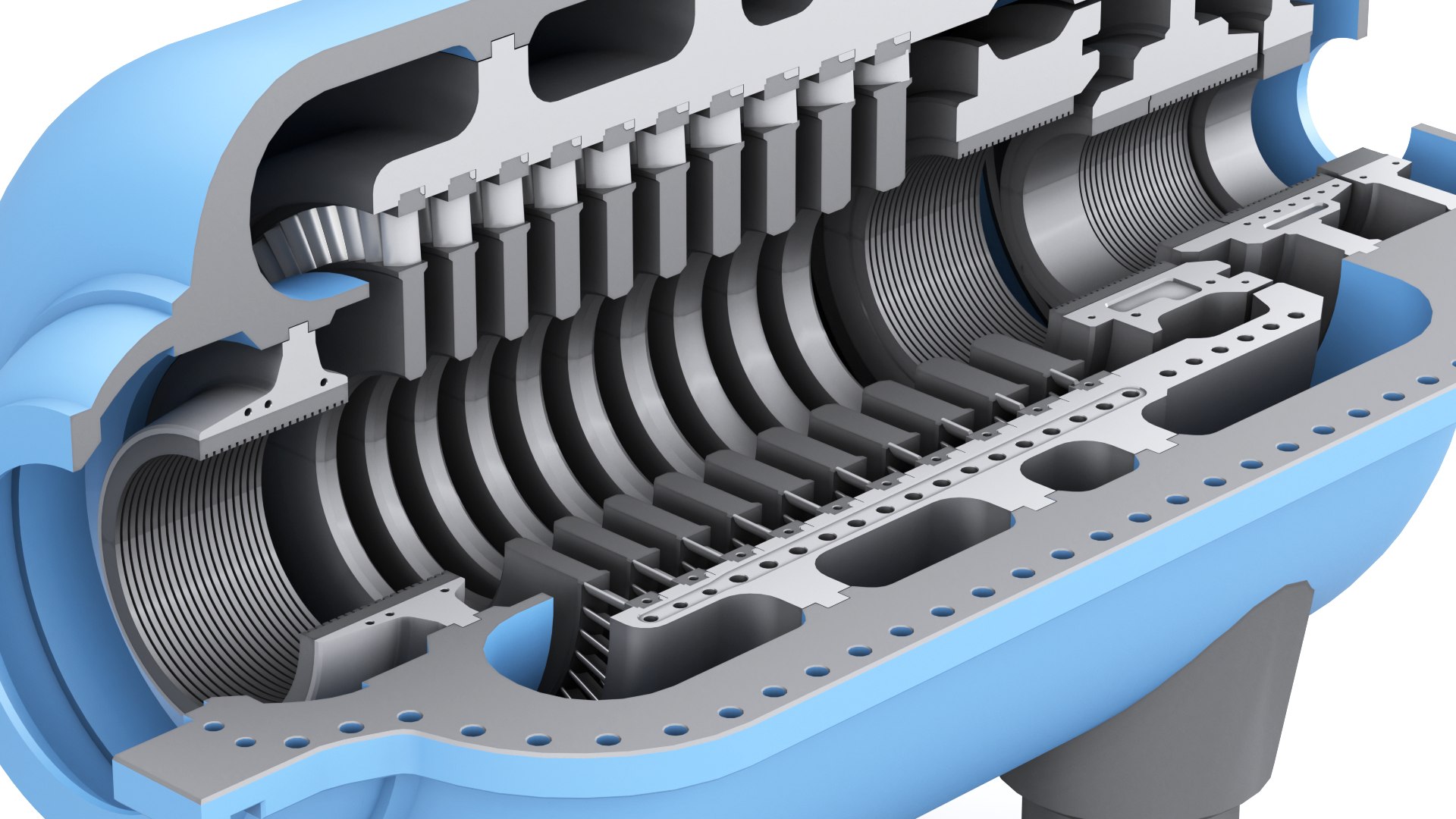 High Pressure Steam Turbine 3D - TurboSquid 1834765