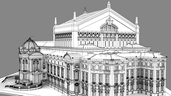 3D Opera Palais Garnier House Paris 3D Model - TurboSquid 1910711