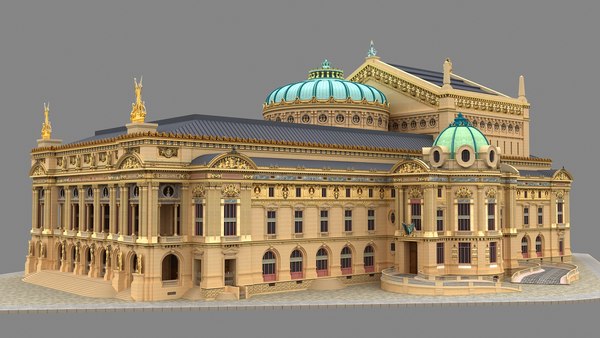 3D Opera Palais Garnier House Paris 3D Model - TurboSquid 1910711