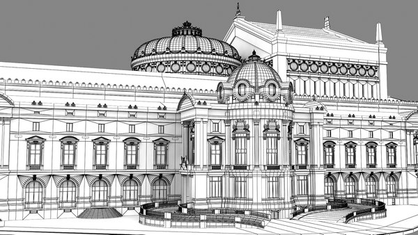 Opera Palais Garnier House Paris 3D Model Modelo 3D - TurboSquid 1910711