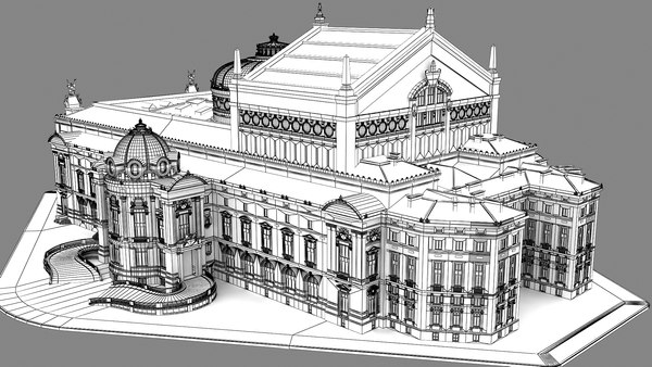 3D Opera Palais Garnier House Paris 3D Model - TurboSquid 1910711