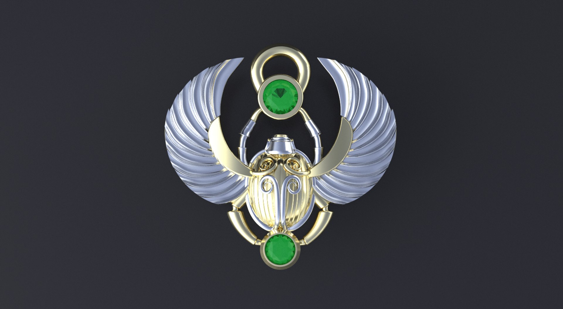 3D Pendant Scarab Model - TurboSquid 2050251