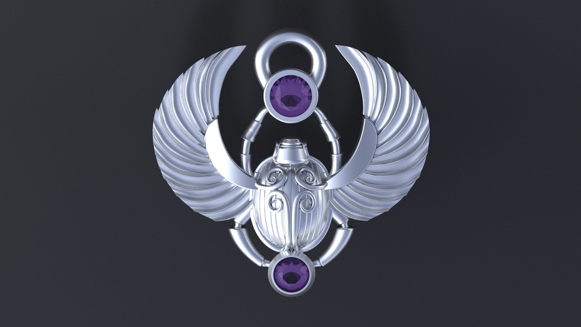3D Pendant Scarab Model - TurboSquid 2050251