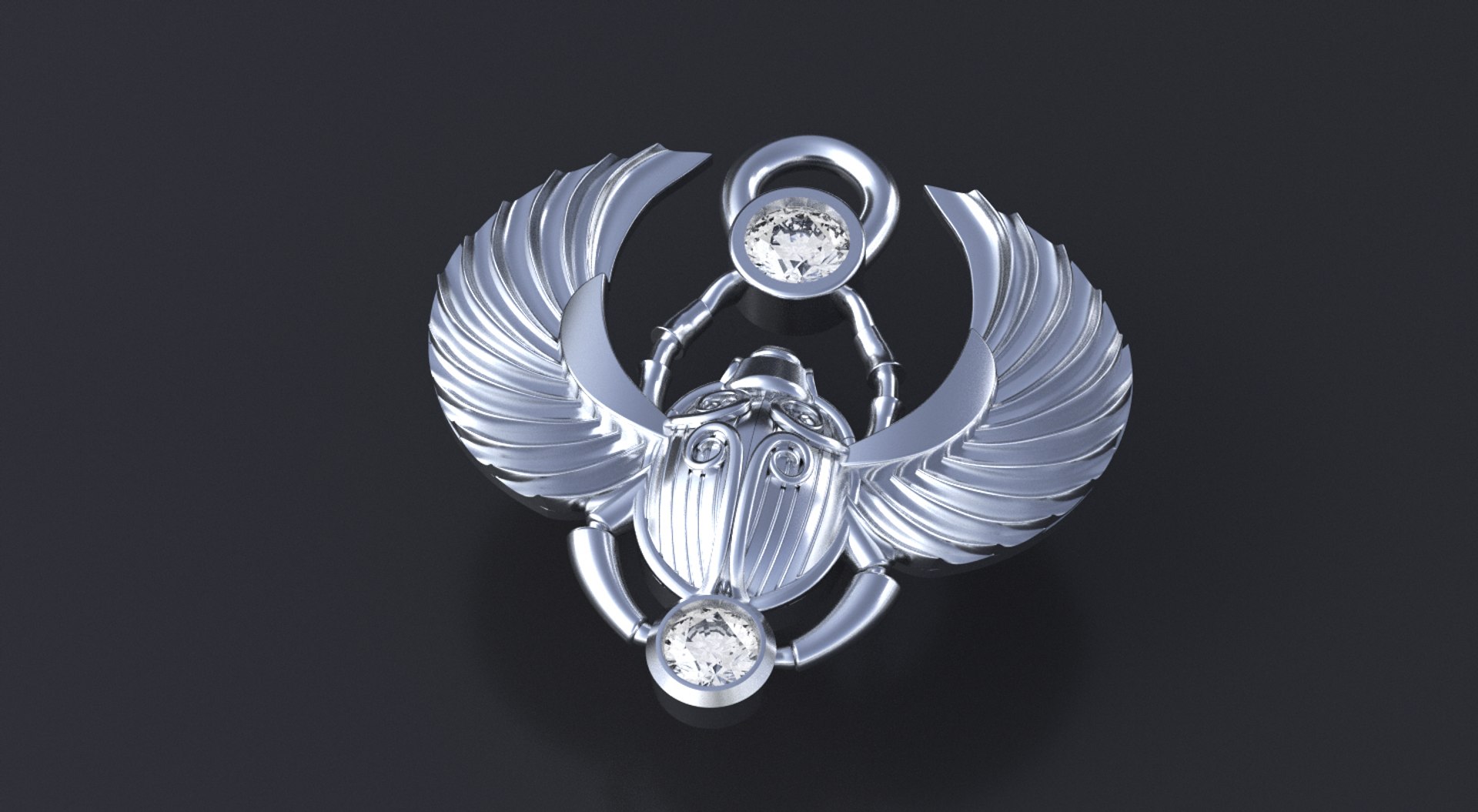 3D Pendant Scarab Model - TurboSquid 2050251