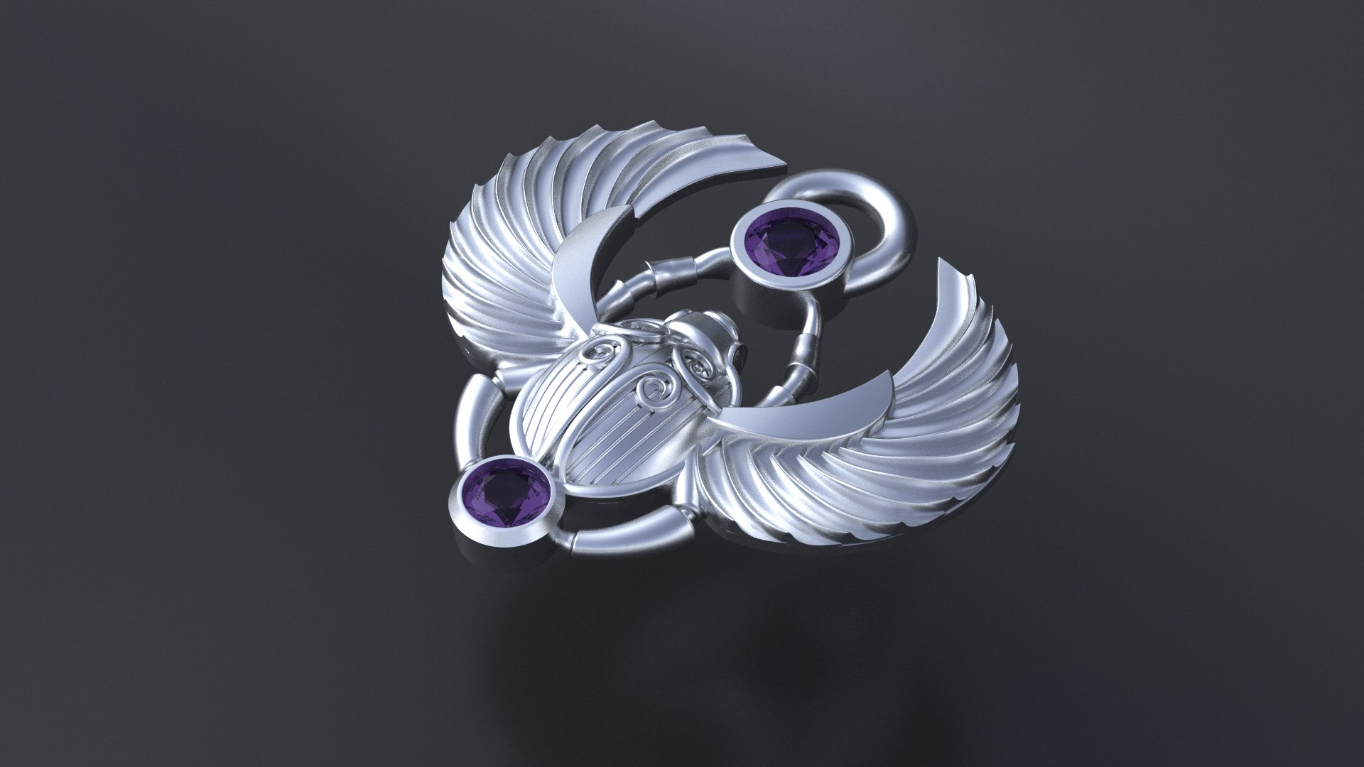 3D Pendant Scarab Model - TurboSquid 2050251