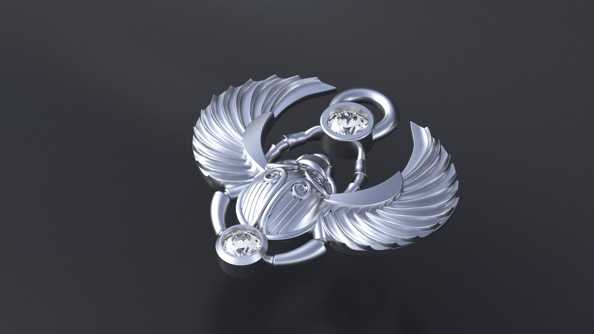 3D Pendant Scarab Model - TurboSquid 2050251