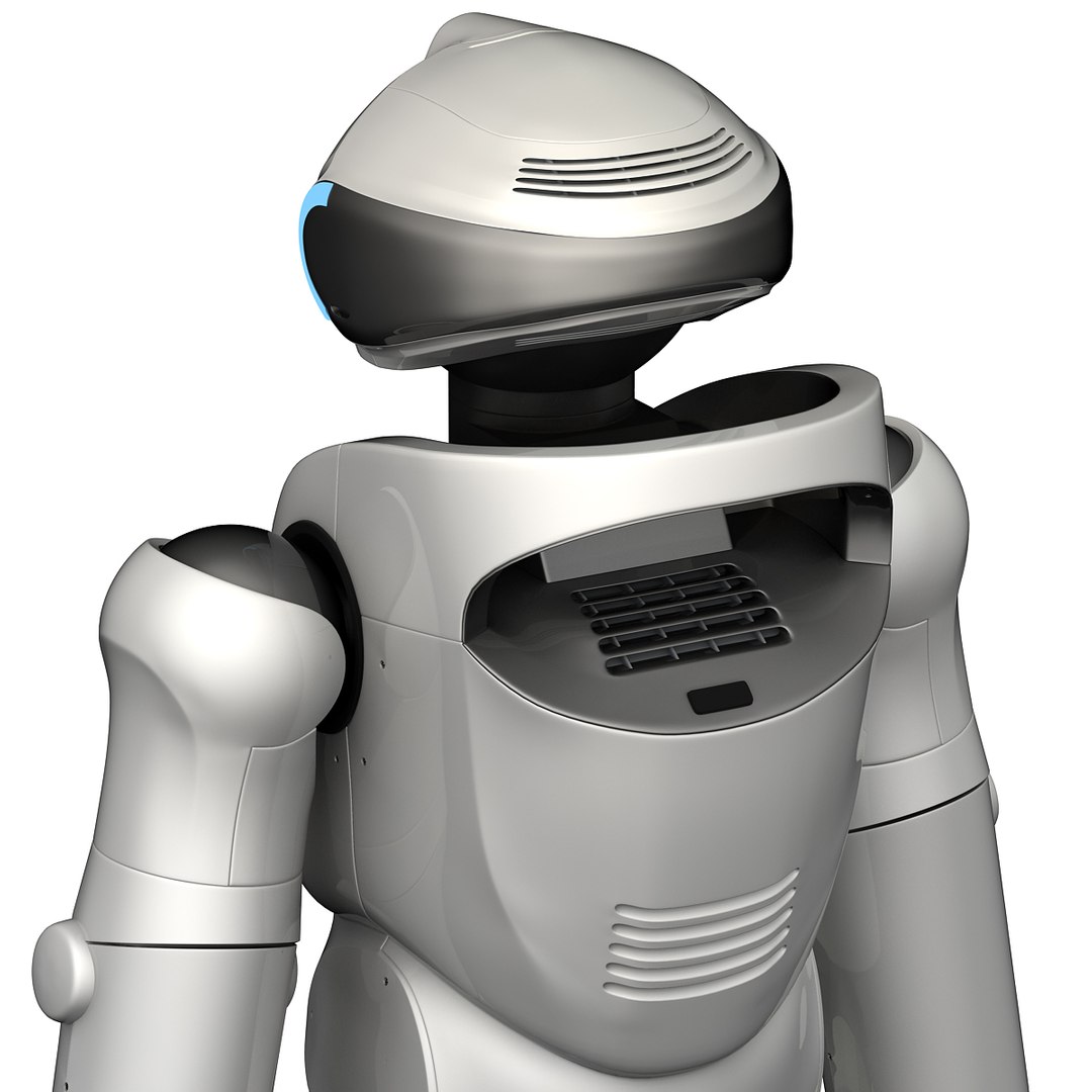 3d sony qrio robot static model
