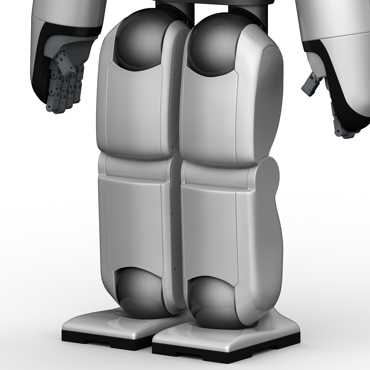3d sony qrio robot static model