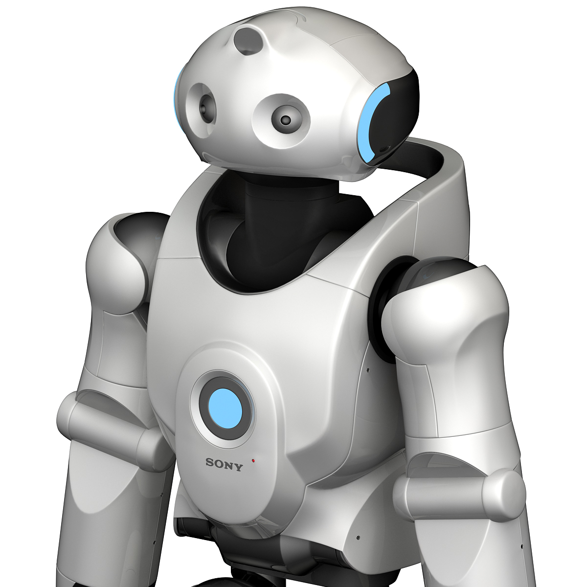 3d sony qrio robot static model