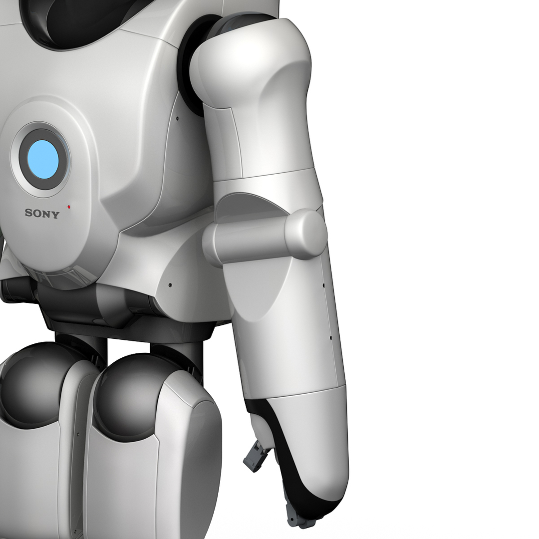 3d sony qrio robot static model