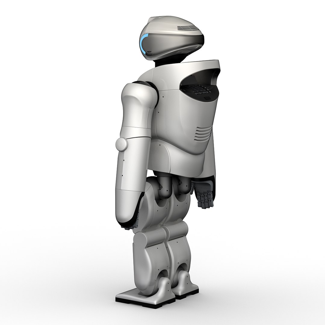 3d sony qrio robot static model