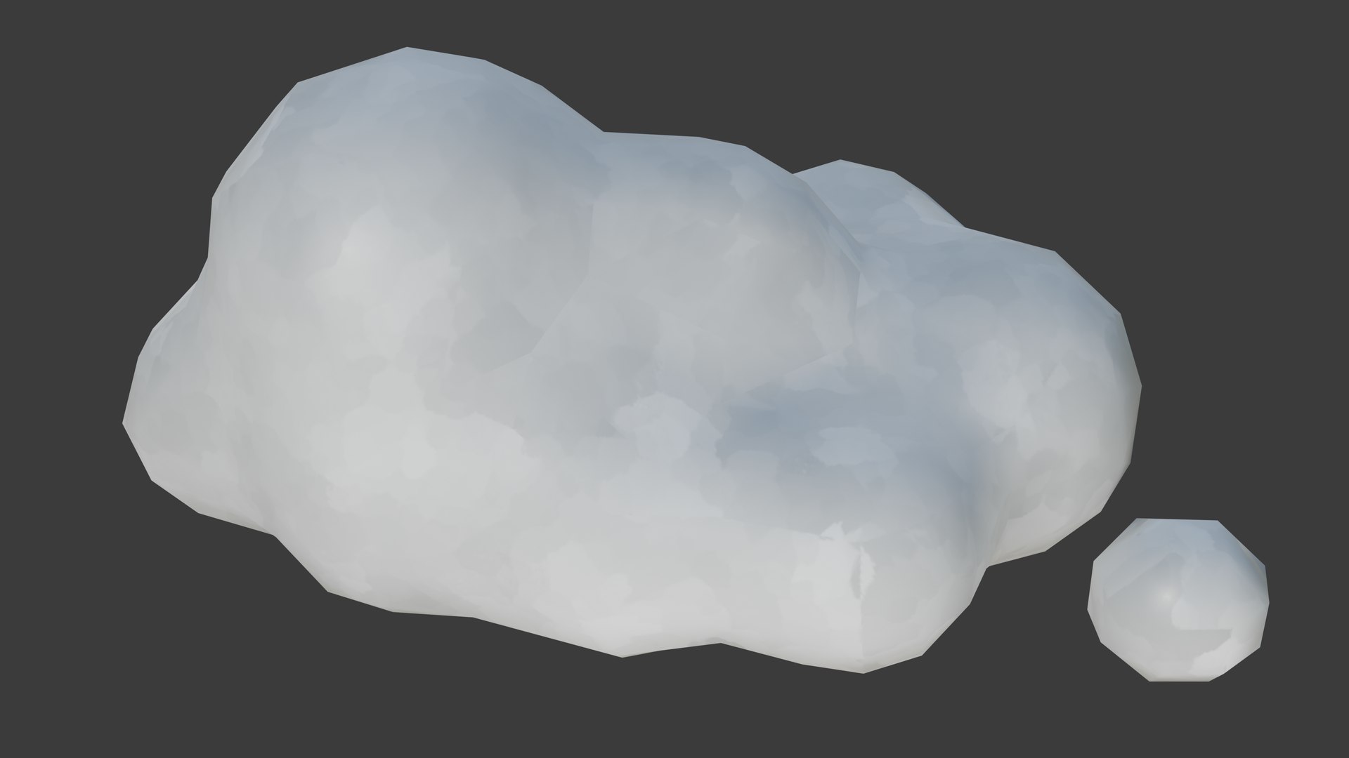 Low Poly Dirty Cloud Pack 3D Model - TurboSquid 2201229