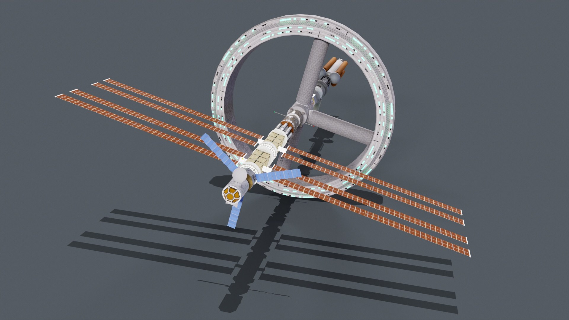 3D Model Space Station - TurboSquid 2178295