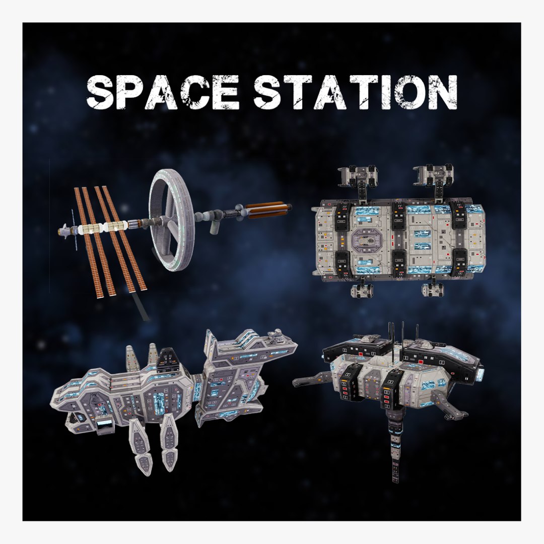 3d Model Space Station Turbosquid 2178295 