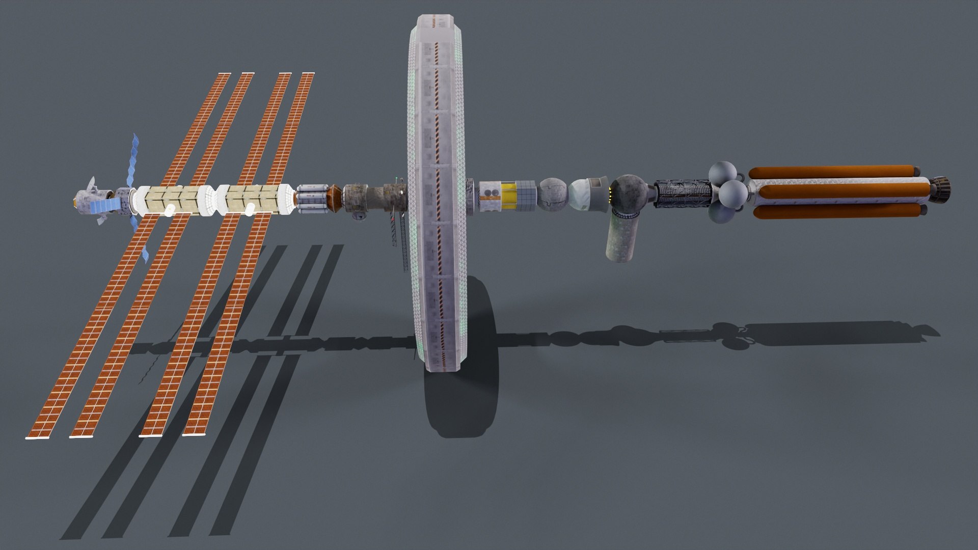 3D Model Space Station - TurboSquid 2178295