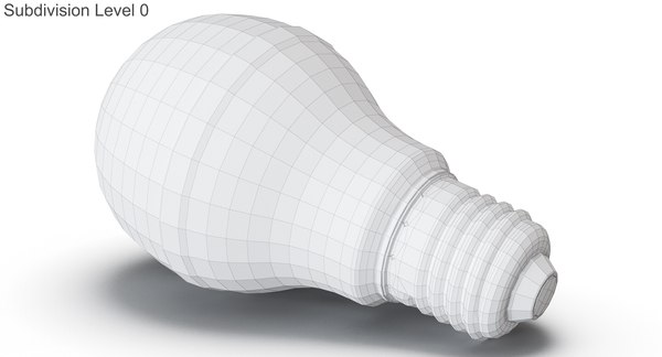 3d led lightbulb philips light model