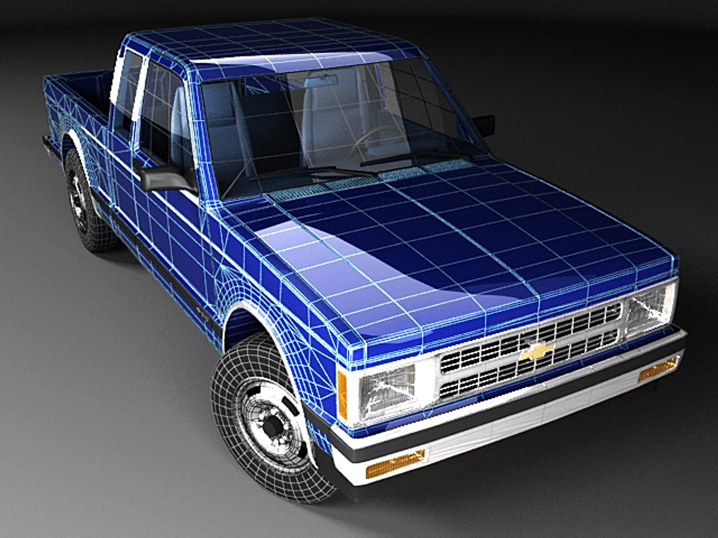 Chevrolet S-10 Cab Fl 3d Model