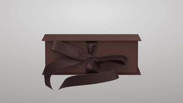 3D gift box brown - TurboSquid 1687452