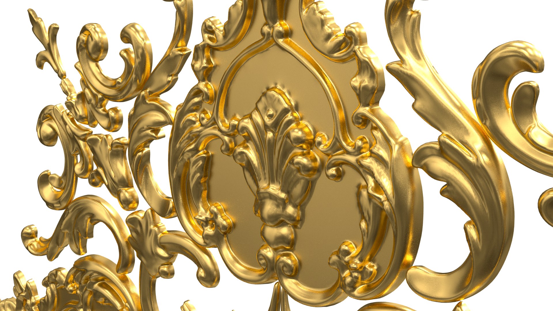 Ceiling Sockets Gypsum Plaster DR289 3D Model - TurboSquid 2094989