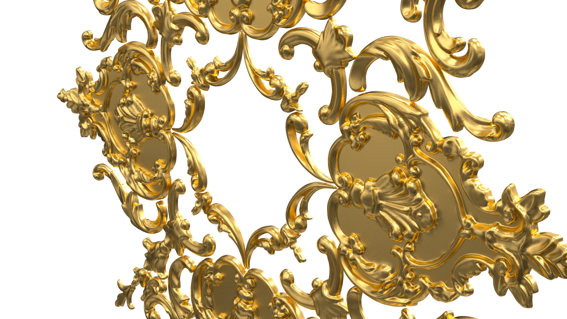 Ceiling Sockets Gypsum Plaster DR289 3D Model - TurboSquid 2094989