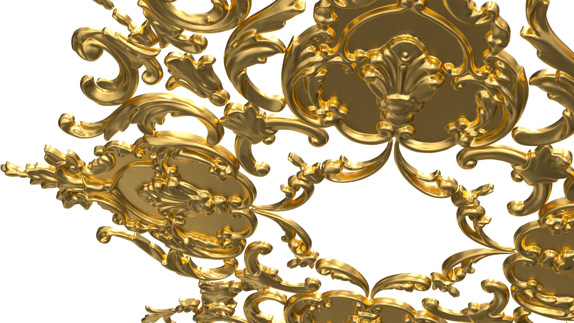 Ceiling Sockets Gypsum Plaster DR289 3D Model - TurboSquid 2094989