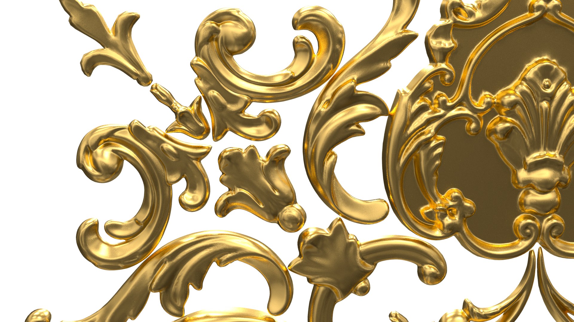 Ceiling Sockets Gypsum Plaster DR289 3D Model - TurboSquid 2094989