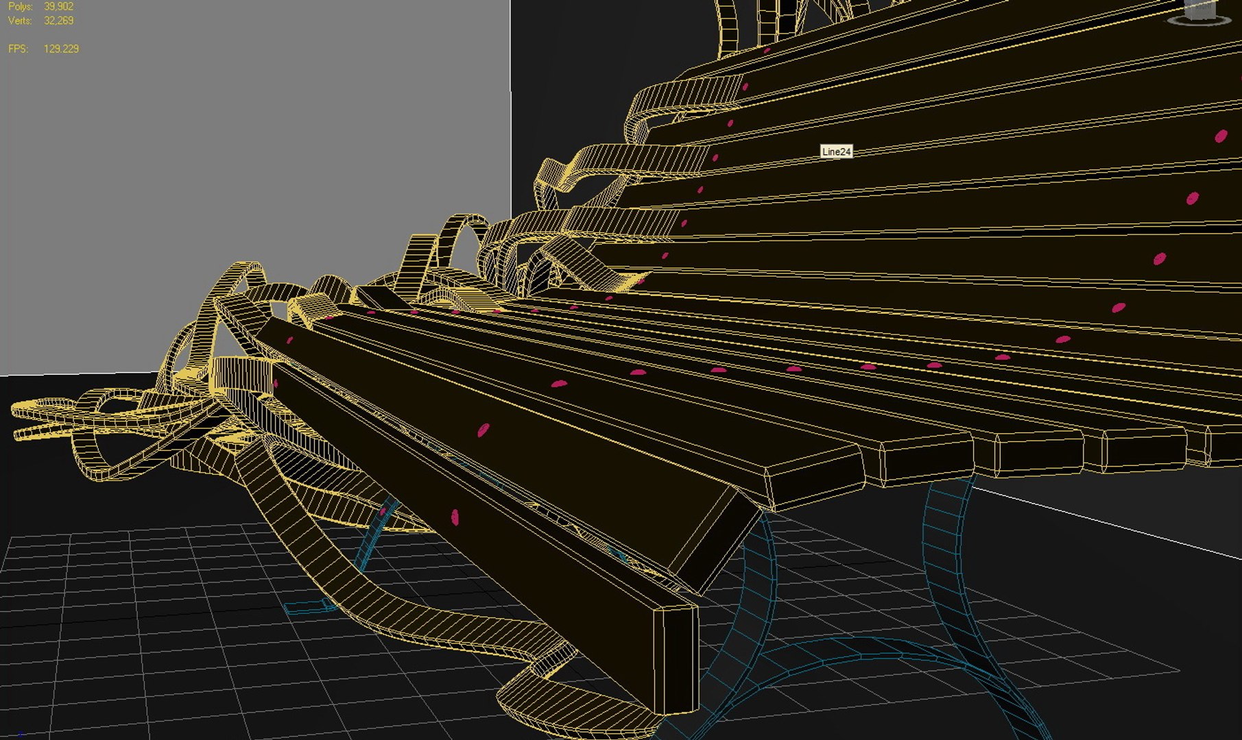 alive tree bench - 3d 3ds